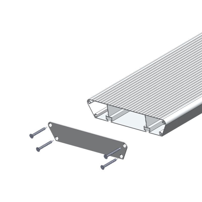 Alu stopnice - protidrsne vključno z 2 pokrovi in vijaki - izvedba ...