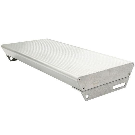 Alu stopnice protidrsne vključno z 2 pokrovi in vijaki - izvedba: natur ...